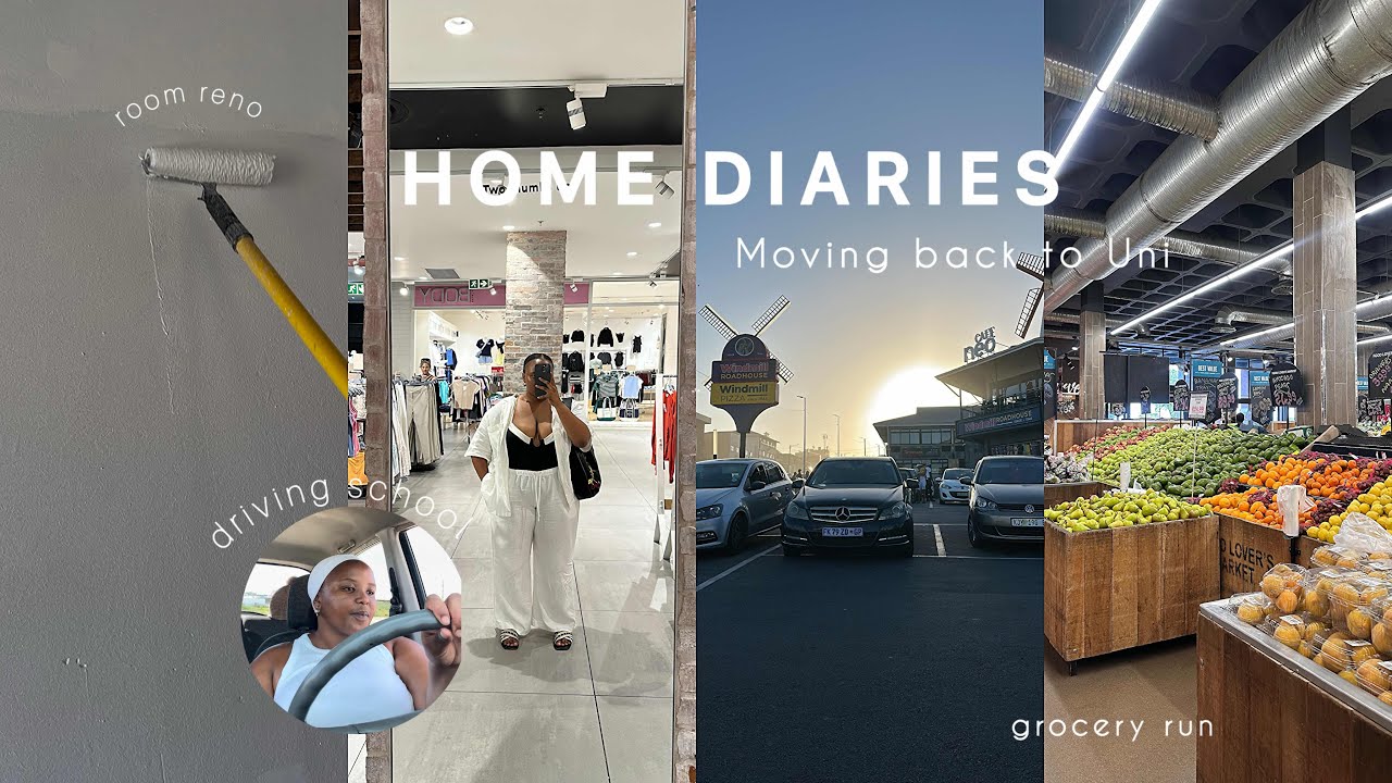 #vlog | room renovation + first driving lessons+ moving back to Uni ...