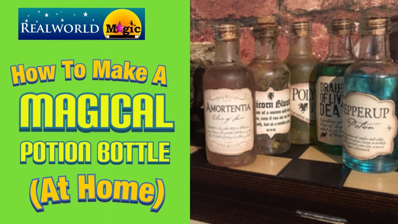 How to make magical potions bottles (at home) - YouTube