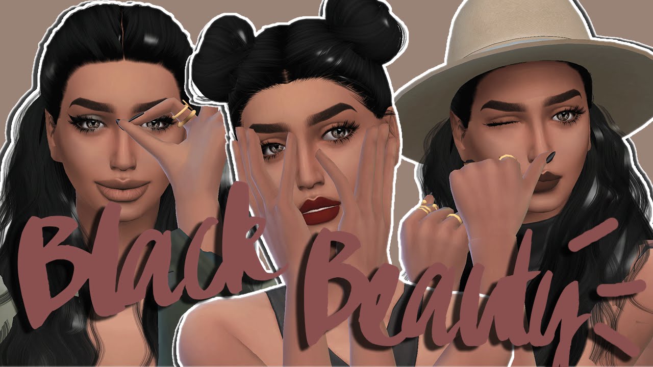 The Sims 4 Create A Sim: Black Beauty - YouTube