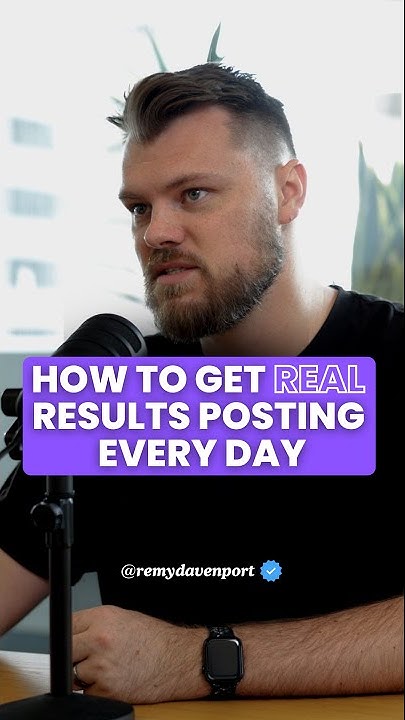How to get REAL results posting every day... - YouTube