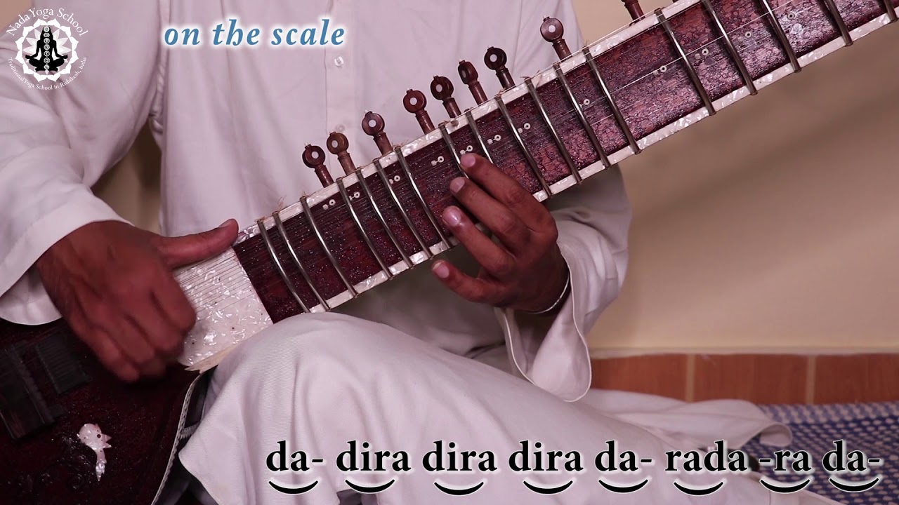How to play sitar right hand exercise lesson 4 - YouTube