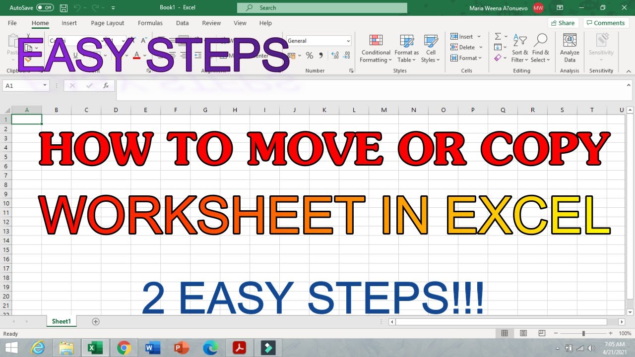HOW TO MOVE OR COPY WORKSHEET IN MICROSOFT EXCEL EASY STEP YouTube HOW TO MOVE OR COPY WORKSHEET IN MICROSOFT EXCEL EASY STEP YouTube