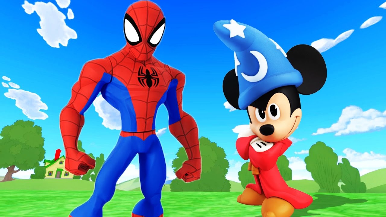 Spiderman, Hulk Flash Mcqueen and Mickey Mouse Racing with Their best ...