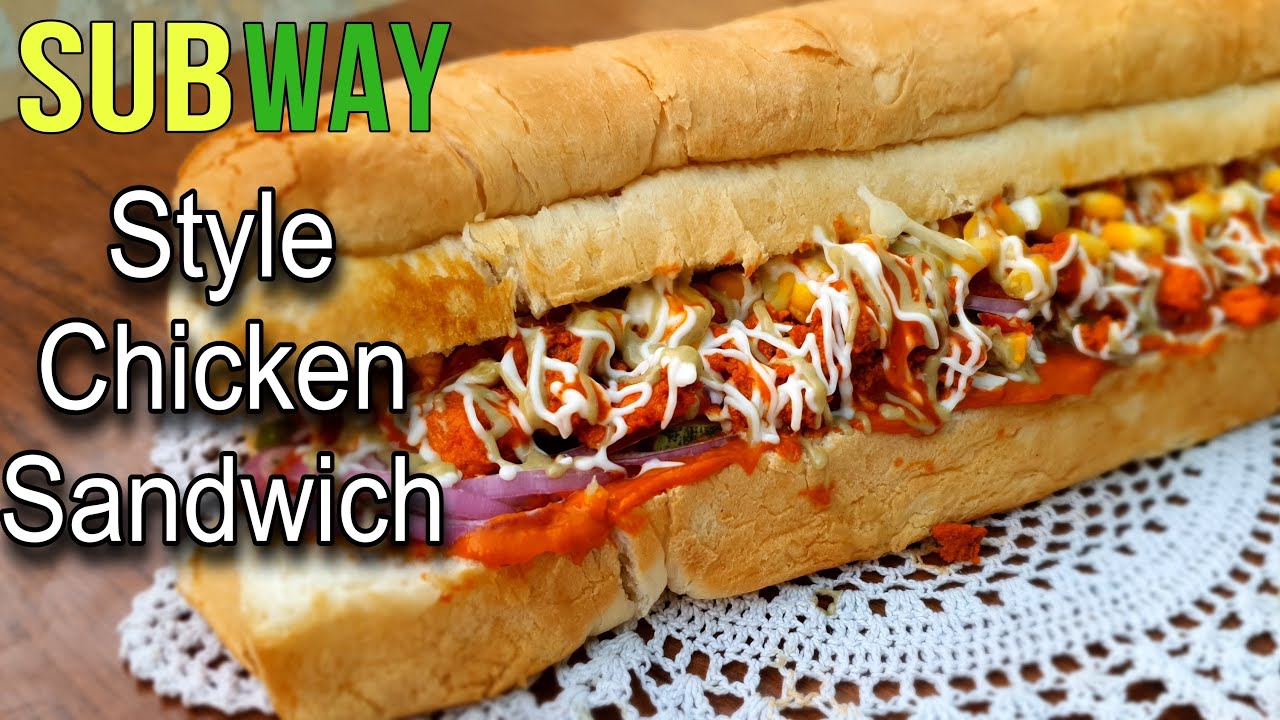 Subway Style Chicken Sandwich | Chicken Sandwich | Recipe by RECIPE ...