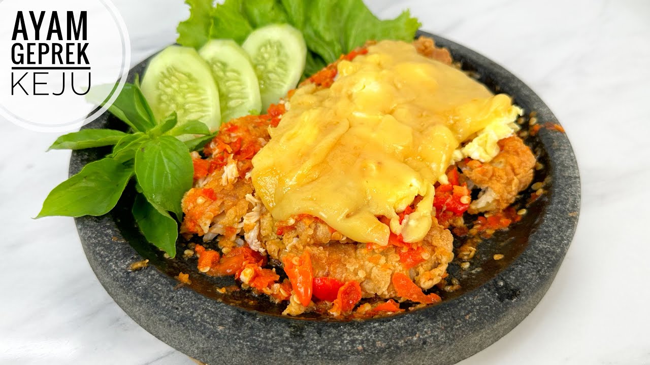 RESEP AYAM GEPREK TOPPING KEJU SPECIAL ENAK BANGETTTTT WAJIB KALIAN ...