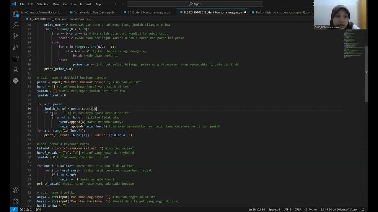 Remidi UTS Algo 1 by 3013 - YouTube