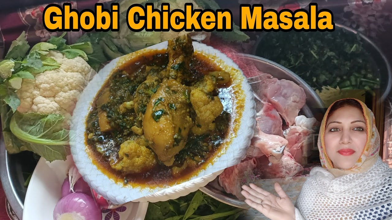 Ghobi Chicken Masala Recipe 😋 | Ghobi Gosht | Chicken Cauliflower Curry ...