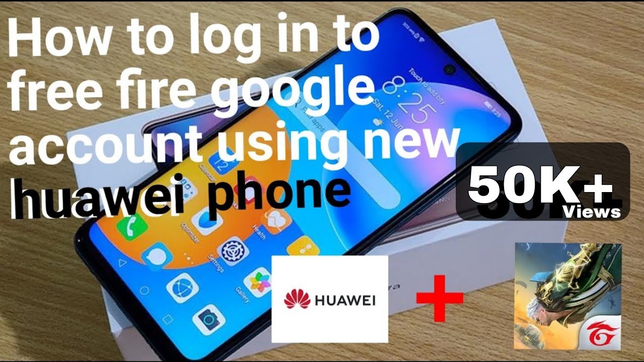 How to log in to free fire google account with huawei - YouTube