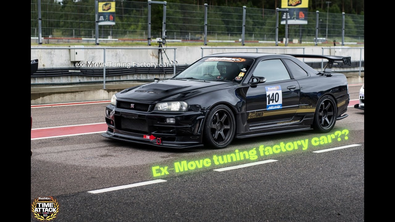 Nissan Skyline R34 GTT Time Attack Street Car, And my cat Raine - YouTube