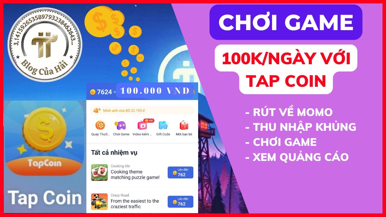 Tap Coin Chơi Game Kiếm Tiền Online App Kiếm Tiền Tap Coin Code l Blog ...