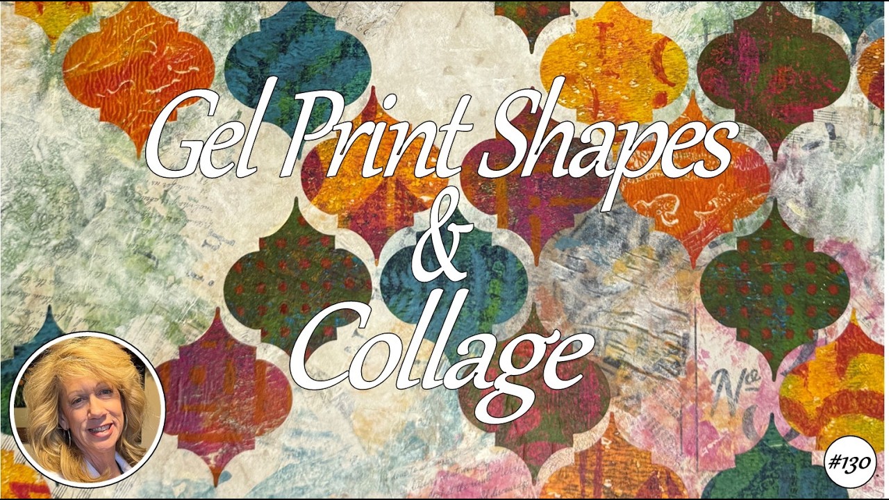 Mixed Media | Gel Prints Shapes & Collage - YouTube