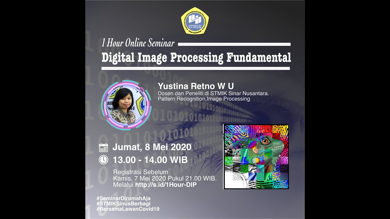 1 Hour Online Seminar : DIGITAL IMAGE PROCESSING FUNDAMENTALS - YouTube