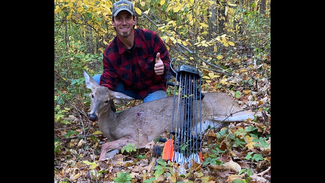 Doe walks the pinch point of death : Big doe DOWN! Hunting is AWESOME ...