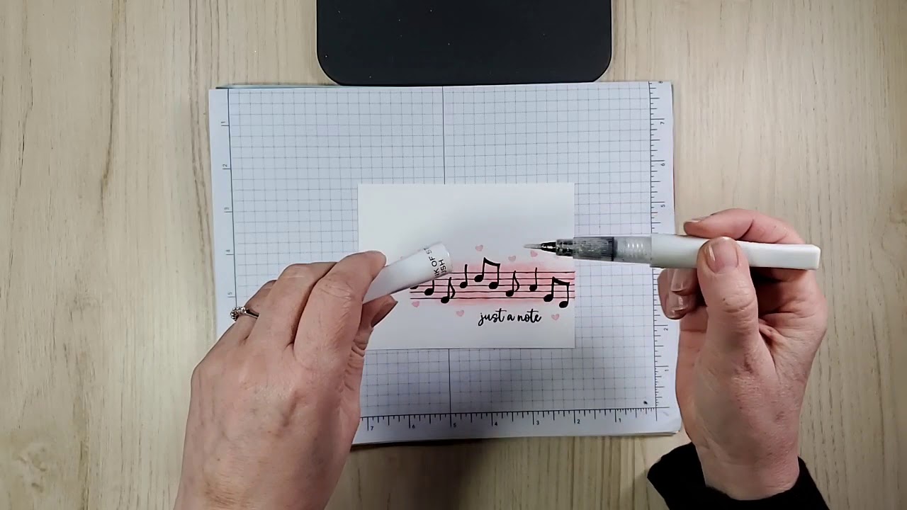 How to make a simple, elegant greeting card using Music From The Heart ...