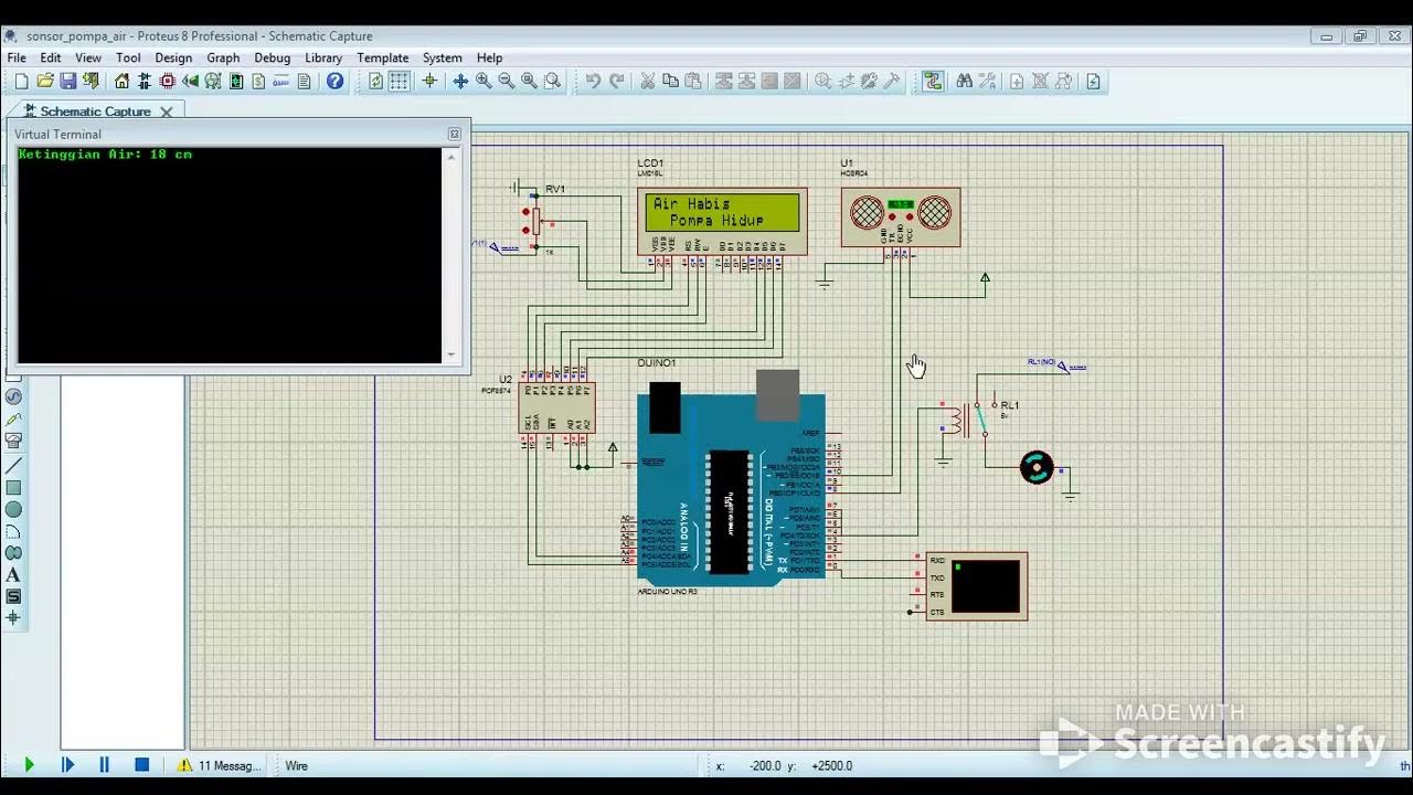 Menyalakan Pompa Air otomatis dengan Arduino - YouTube