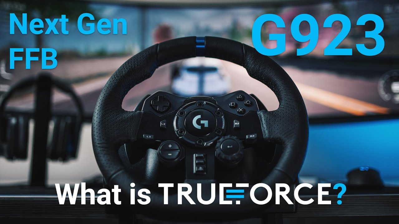 Logitech TRUEFORCE G923 Sim Racing Wheel - YouTube