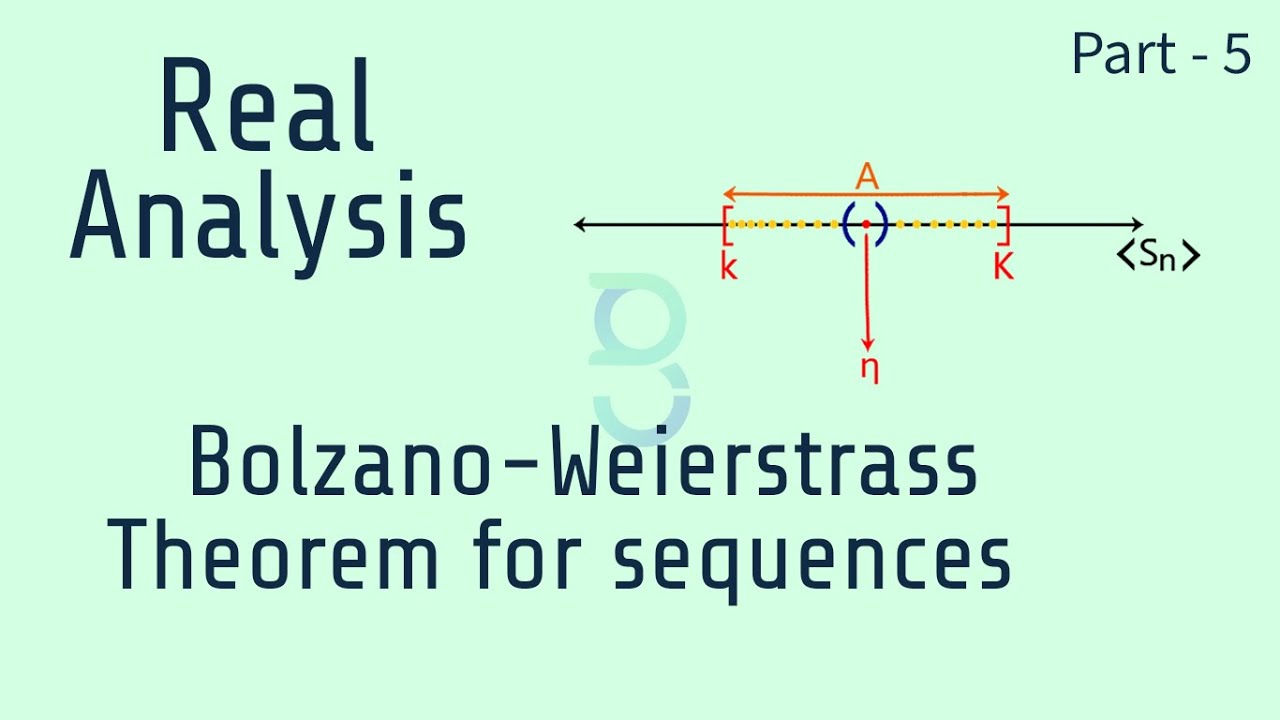 Bolzano-weierstrass theorem for sequences | Part - 5 - YouTube