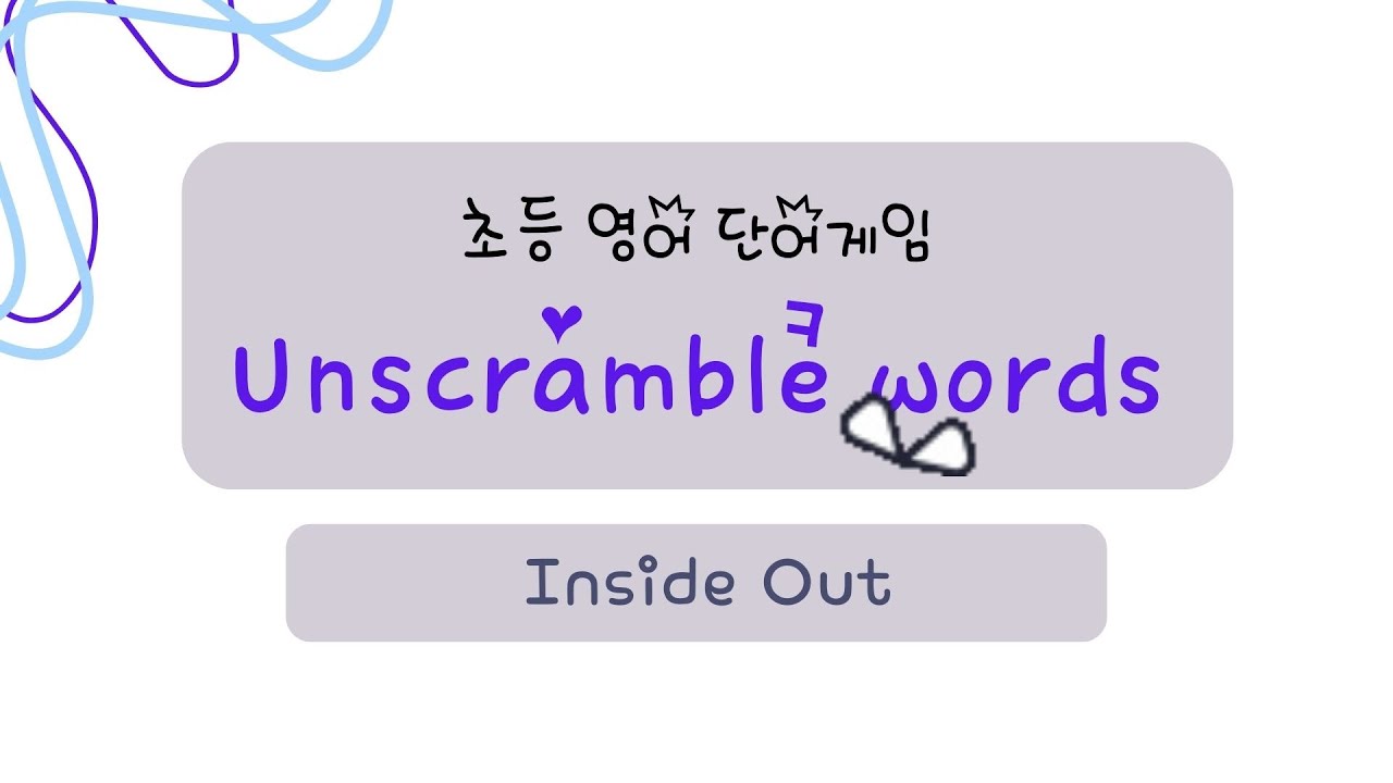 unscramble - characters - Inside Out - YouTube