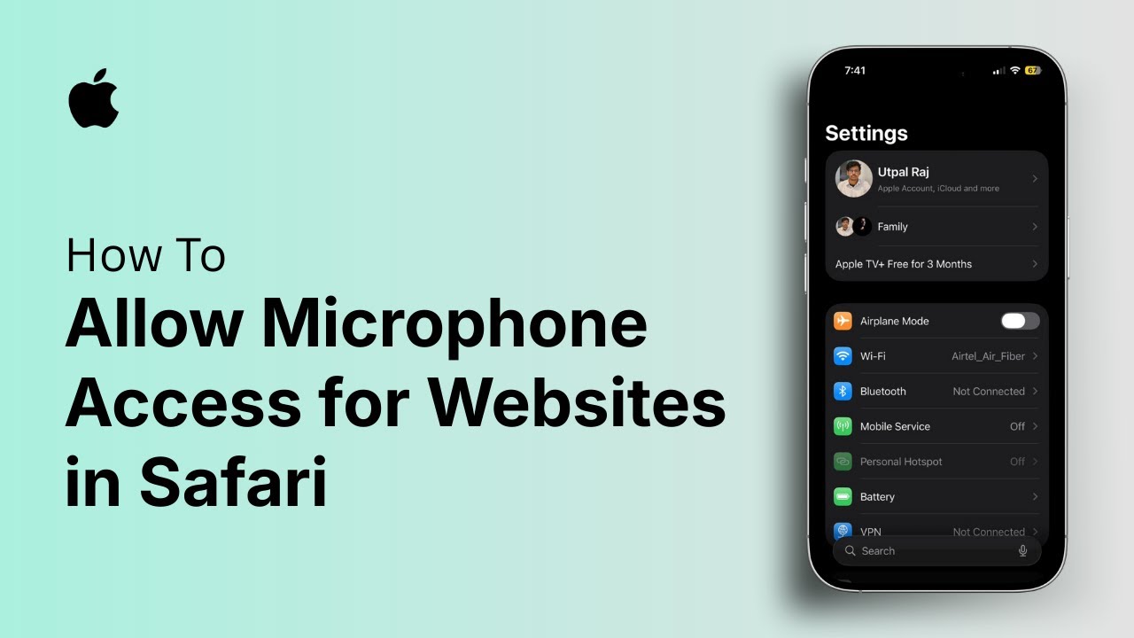 How to Allow Microphone Access for Websites in Safari - YouTube