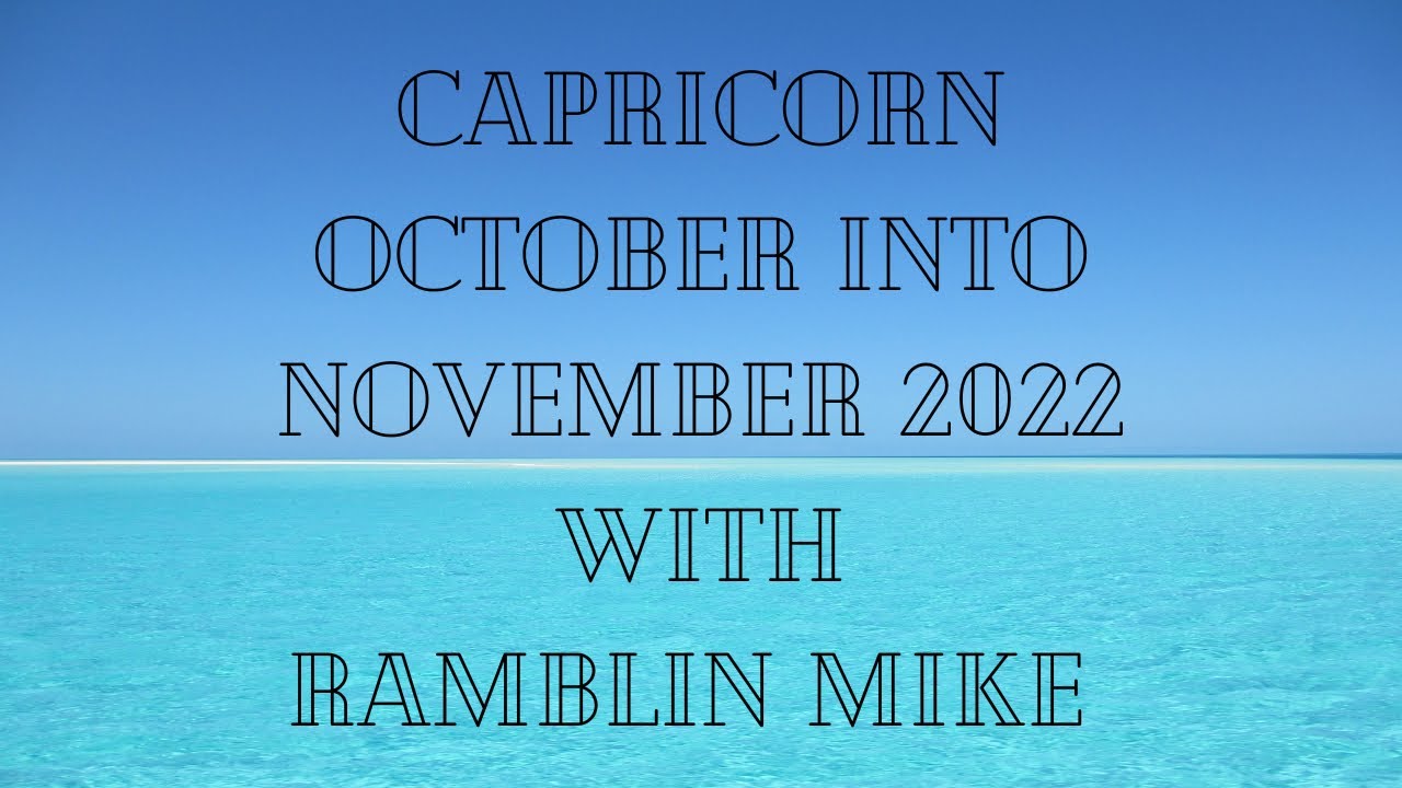 ♑️"Capricorn"♑️ (Oct) “Breaking Free From The Hangman Tree!” (Timeless ...