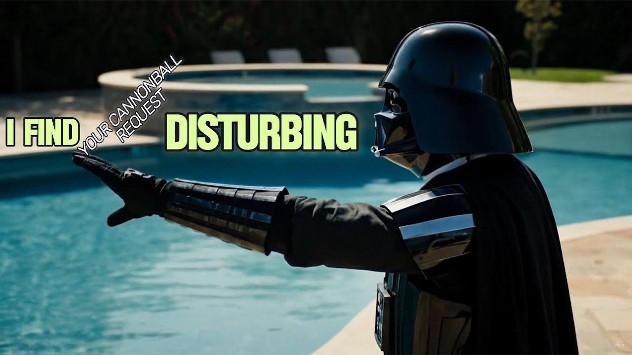 What Happens When Darth Vader Visits a Pool Party? - YouTube