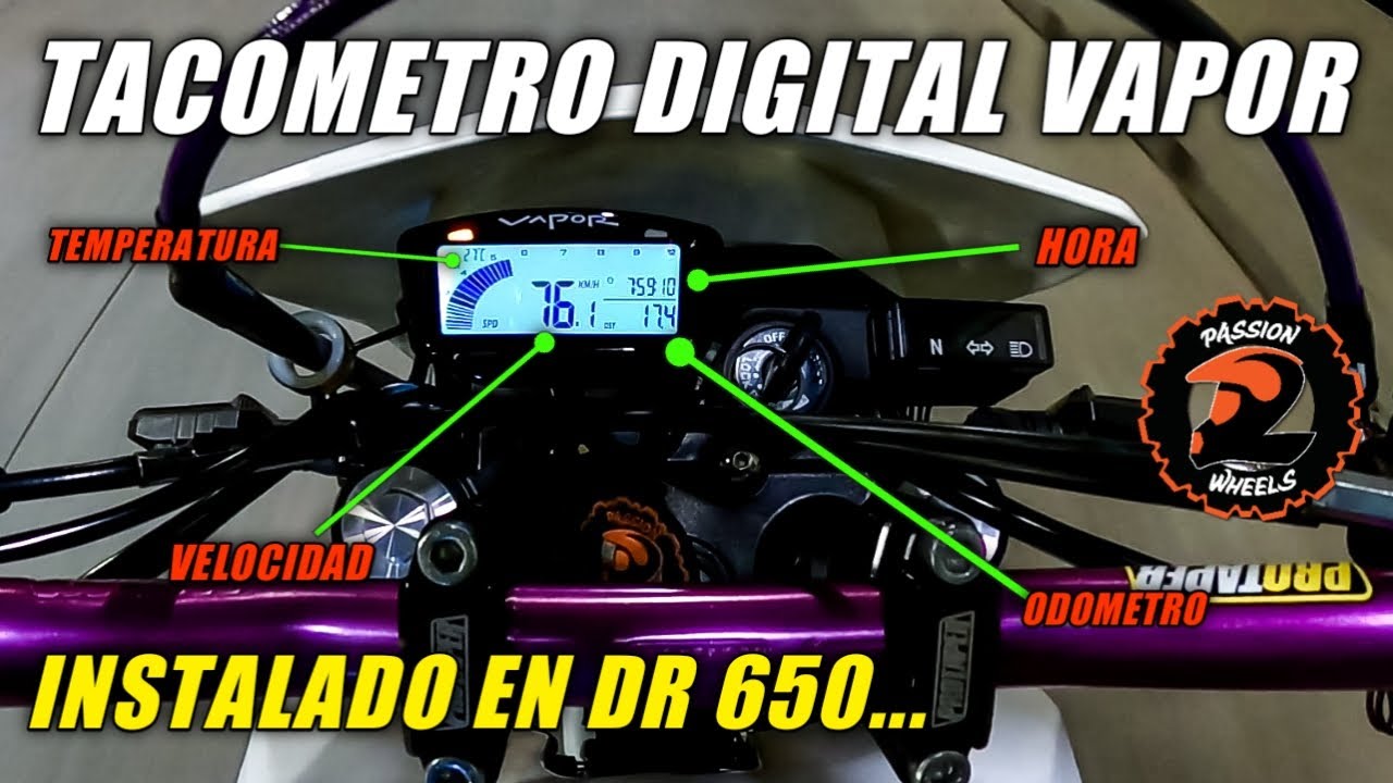 DR 650 CON TACOMETRO DIGITAL VAPOR 2022 - YouTube
