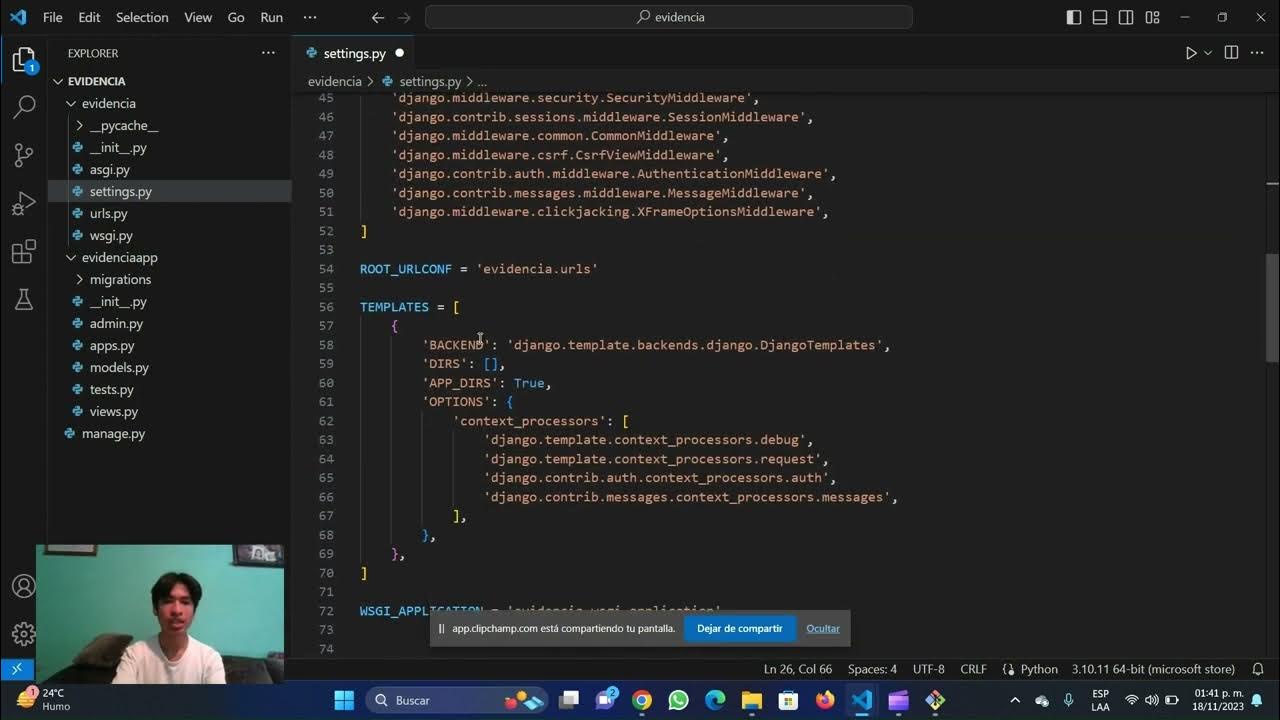 Evidencia 3. Proyecto Django para un sitio web sencillo. - YouTube