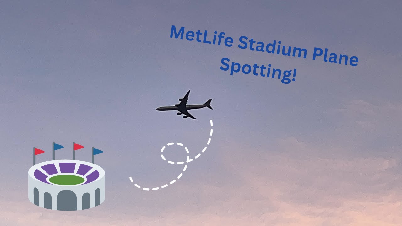 EWR Plane Spotting from MetLife Stadium - YouTube