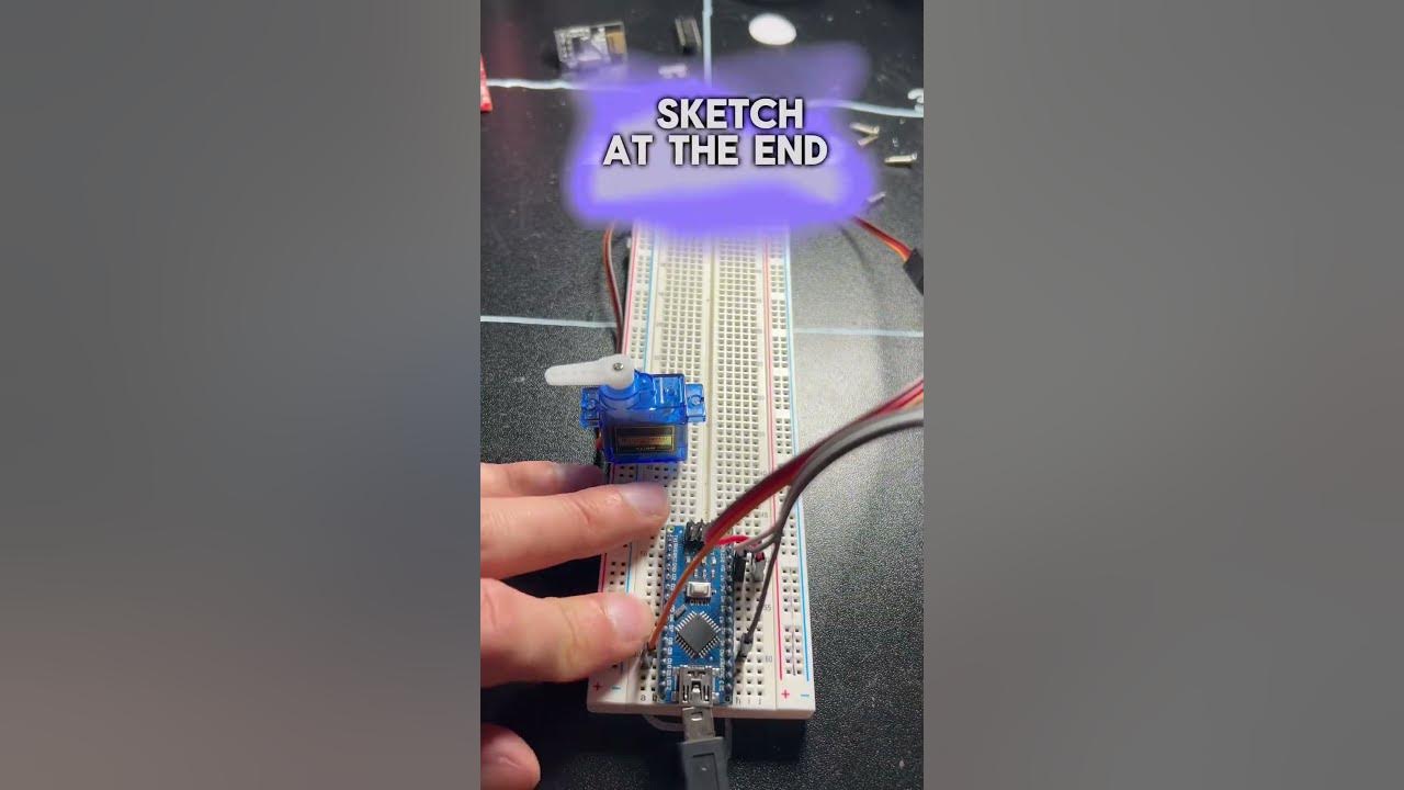 Arduino joystick controlling servo demo, with sketch at the end #shorts - YouTube