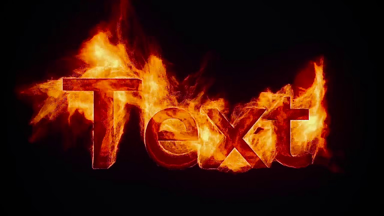 Realistic Fire text | Blender 3d - YouTube