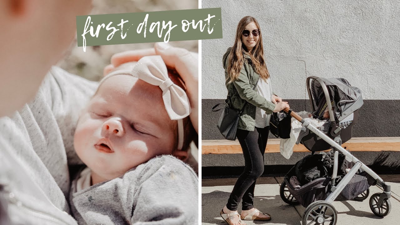 First Day Out With Our Newborn Baby! - YouTube