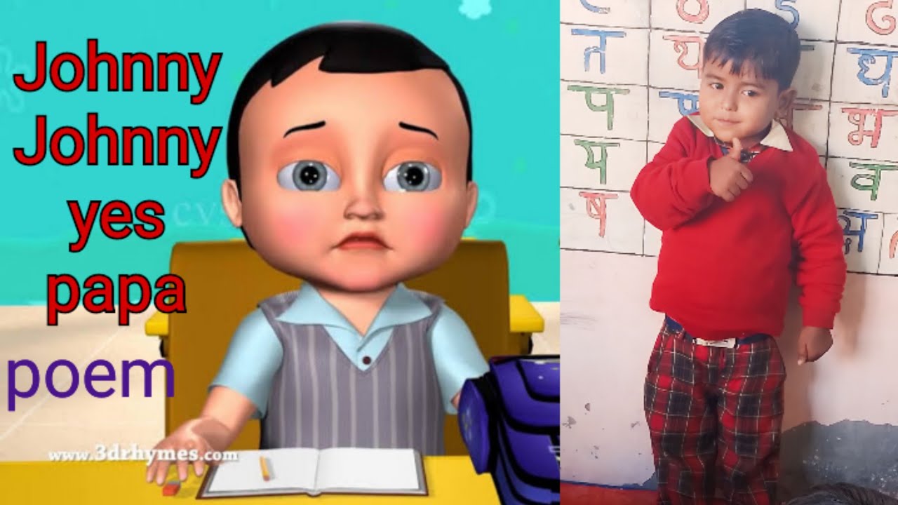 johnny johnny yes papa || nursery rhymes || nursery poem for kids from pankh play school ️ - YouTube