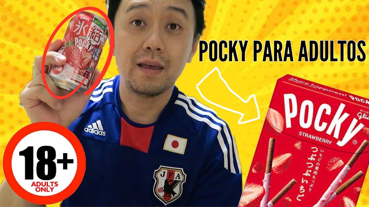 BEBIDA ALCOÓLICA DE POCKY MORANGO 🍓 - CHU-HAI BEBIDA TÍPICA DO JAPÃO ...