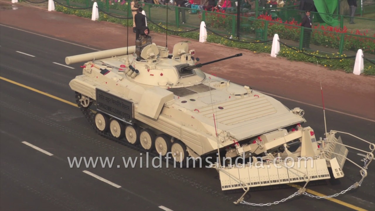 Surface Mine Clearing Systems and battle tanks of the Indian Army - YouTube