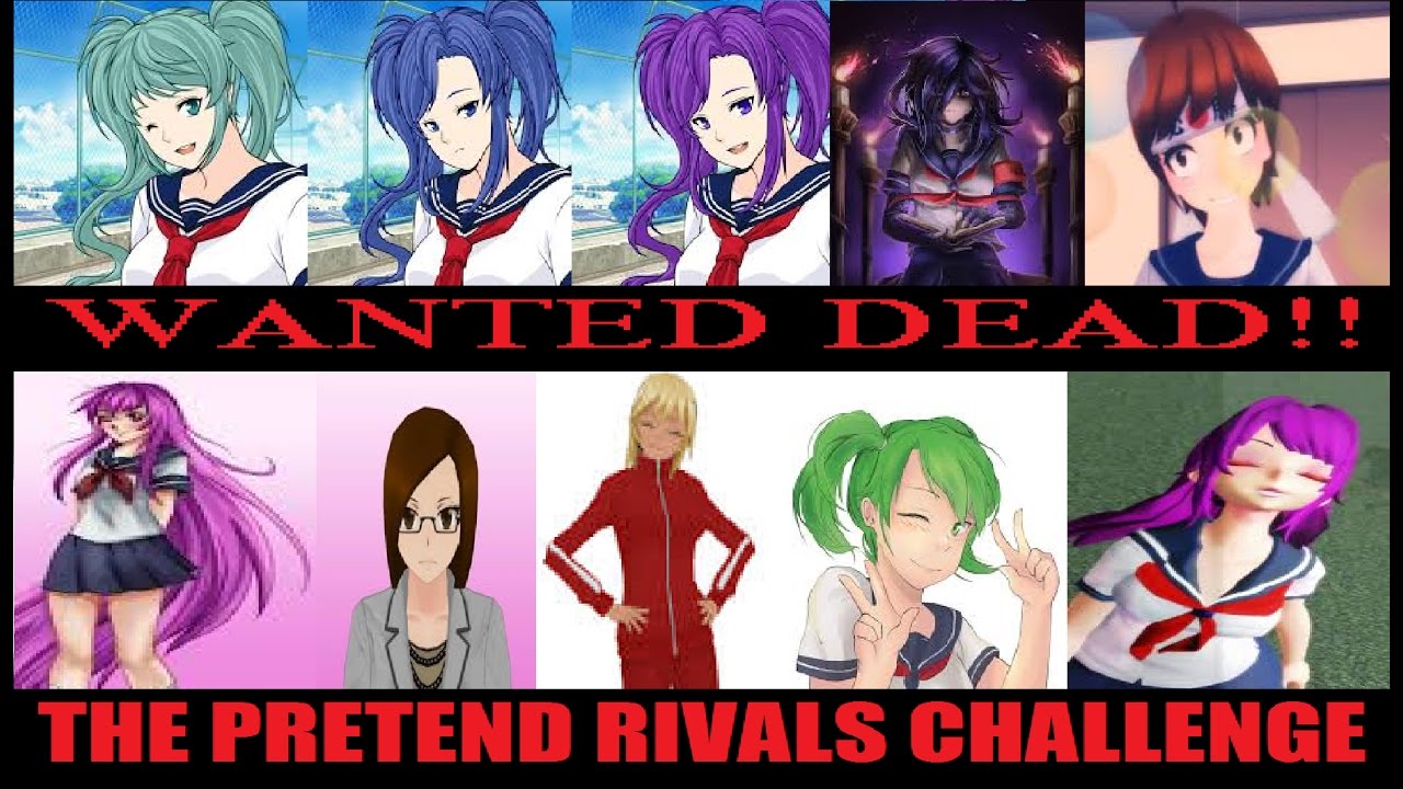 THE PRETEND RIVALS CHALLENGE | Yandere Simulator - YouTube