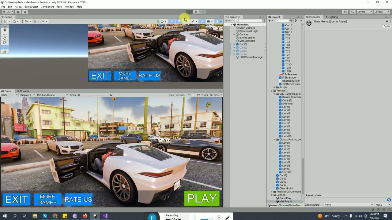 11. How to Make the Car Parking Project from Beginner Level to Advanced Level - YouTube