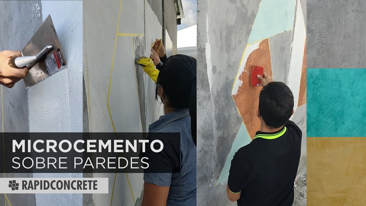¿CÓMO APLICAR MICROCEMENTO EN PARED? - YouTube
