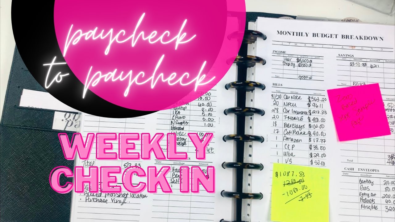 PAYCHECK TO PAYCHECK | WEEKLY CHECK IN | SELF EMPLOYED INCOME ...