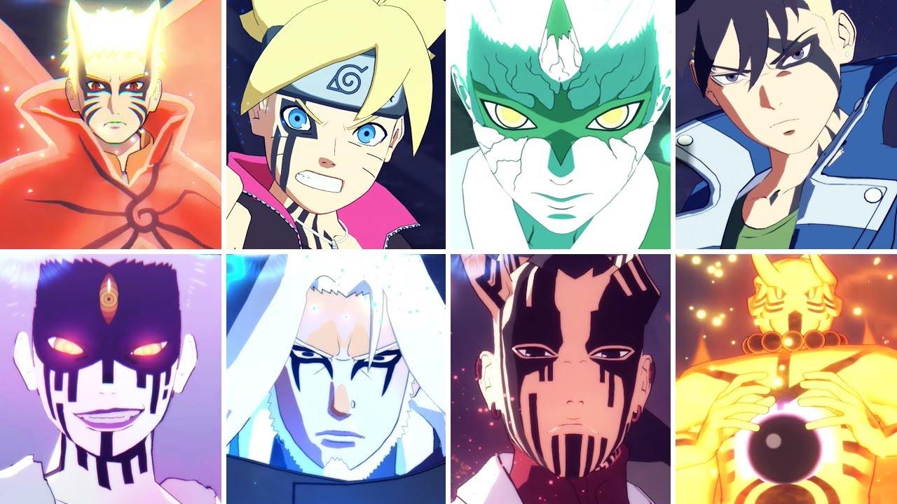 Naruto x Boruto Storm Connections - All Transformations & Awakenings ...