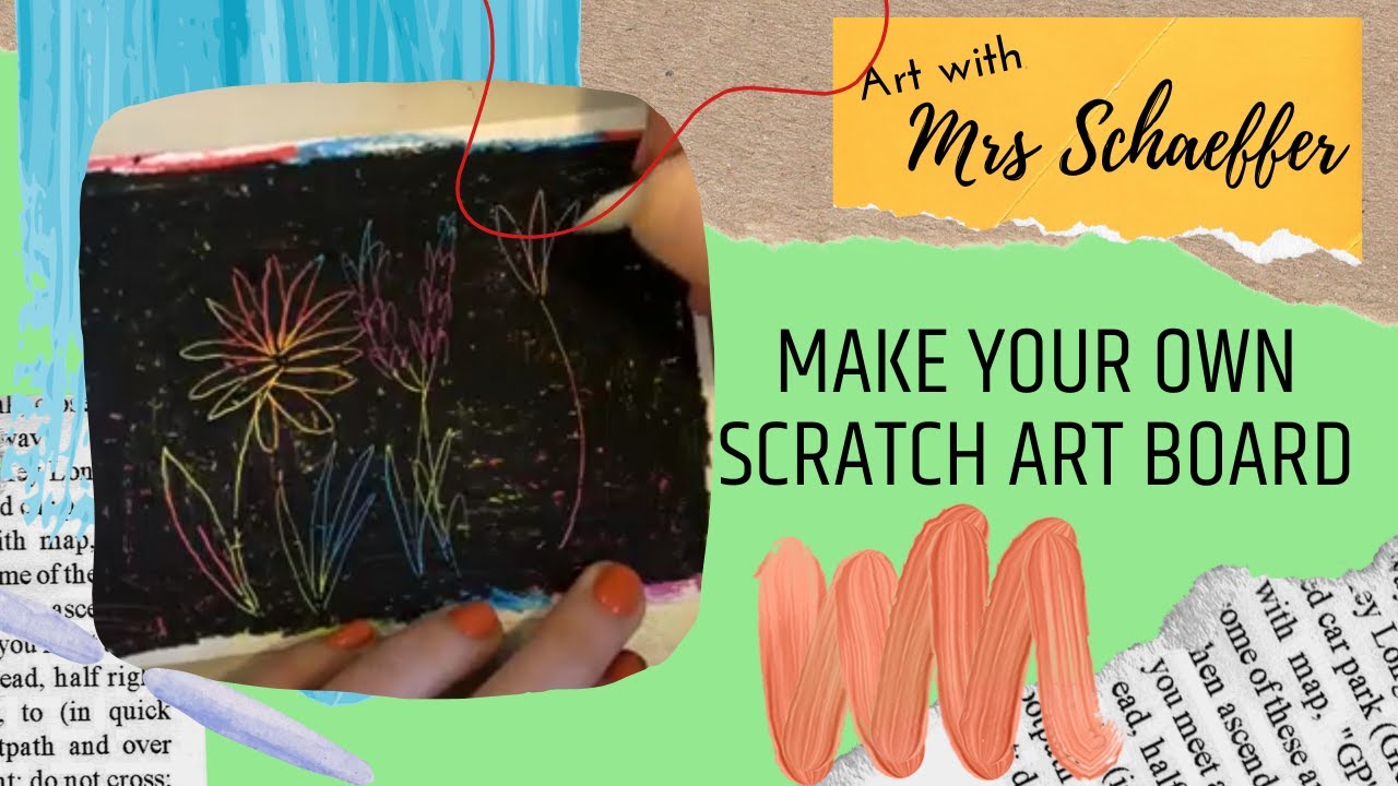 Make your own Scratch Art Board - YouTube