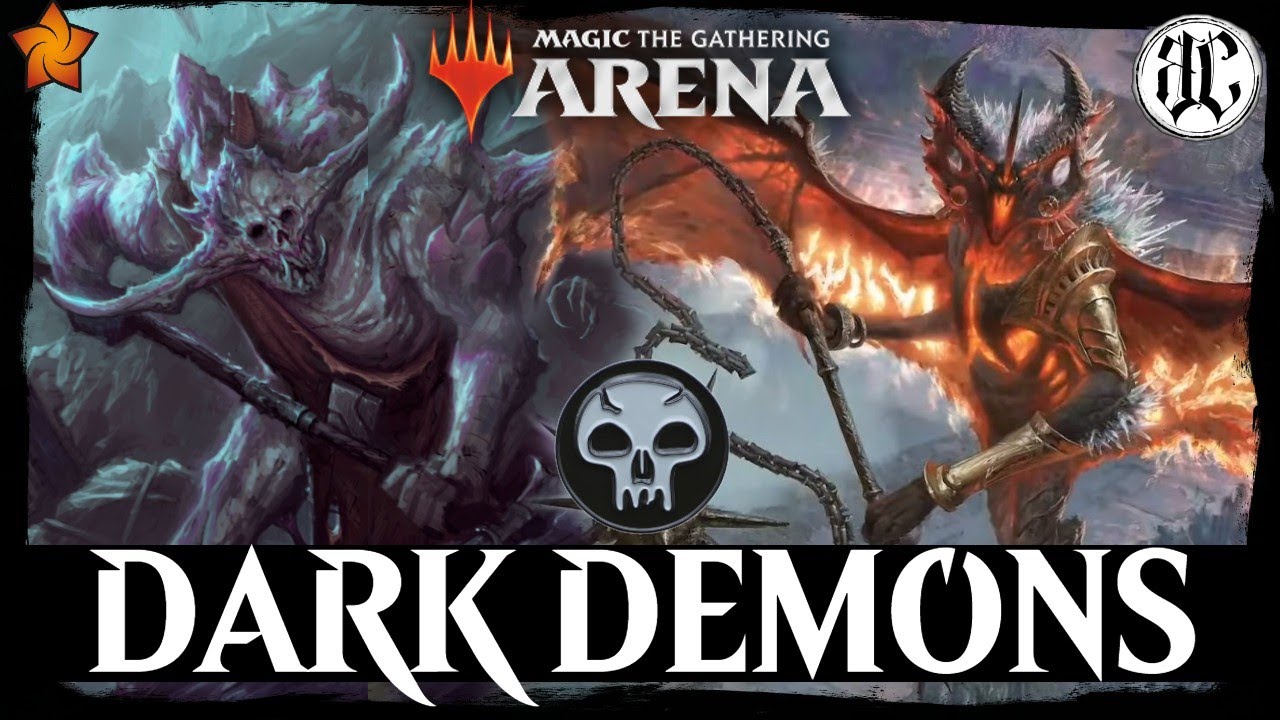 DEMONS IN BLACK | Mono Black Demon FOUNDATIONS Life Drain Combo MTG ...