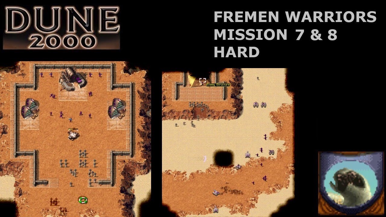 Dune 2000 - Fremen Warriors - Mission 7 & 8 (Hard) - YouTube