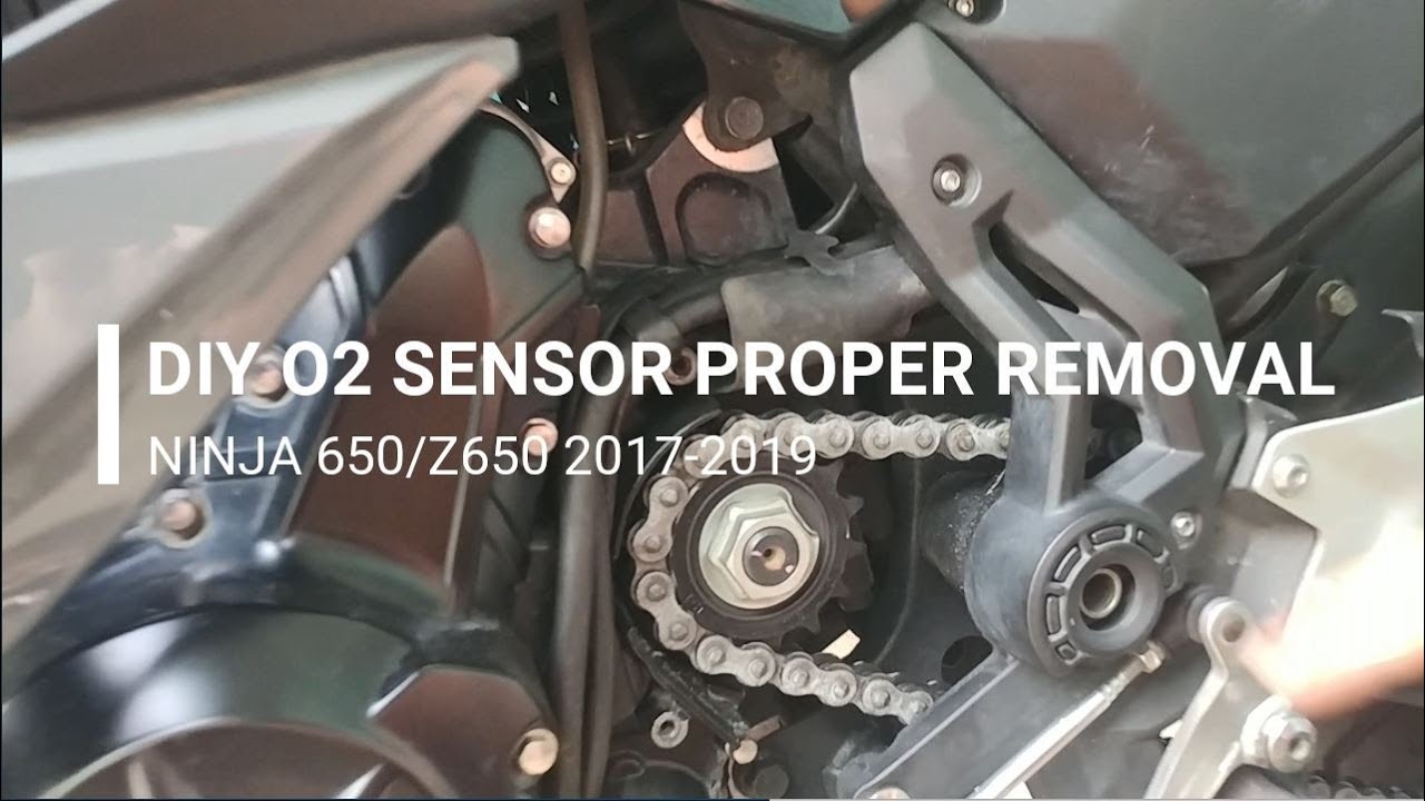 DIY Ninja 650/z650 O2 Sensor proper removal - YouTube