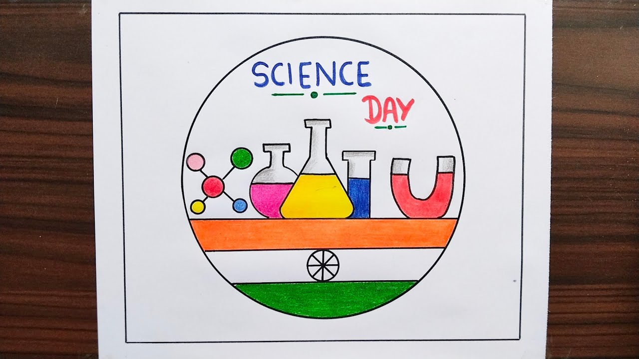 National Science Day Drawing / National Science Day Poster Drawing ...