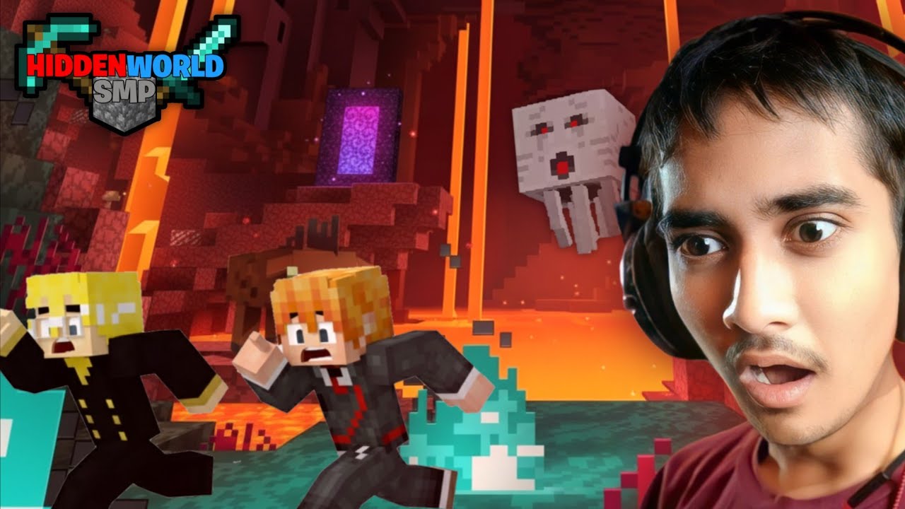 First Time In Nether World Gone Wrong In Minecraft SMP | Hidden World ...