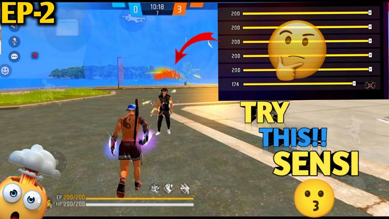 Free Fire One Tap Sensitivity💀Try This Best Sensitivity Settings ⚙️ ...