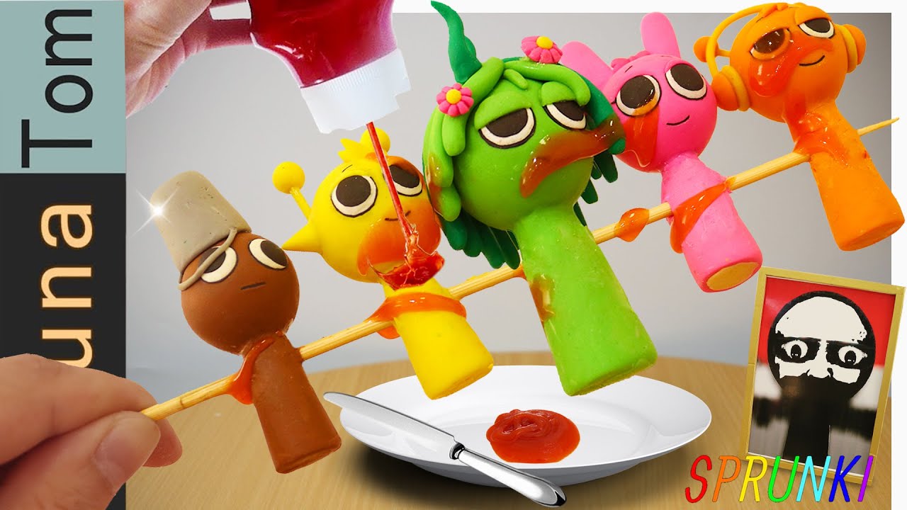 #sprunki Eating INCREDIBOX SPRUNKI Phase 3 in real life #2 ASMR mukbang ...