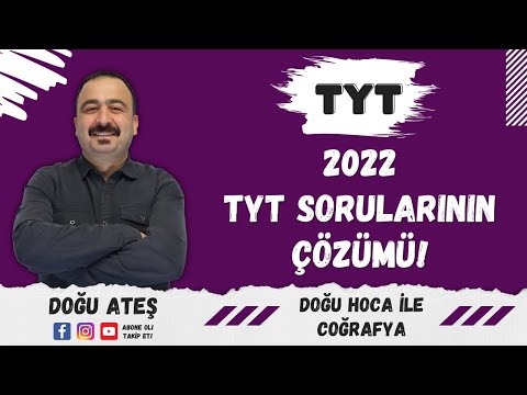 2022 TYT Coğrafya Sorularının Çözümü
