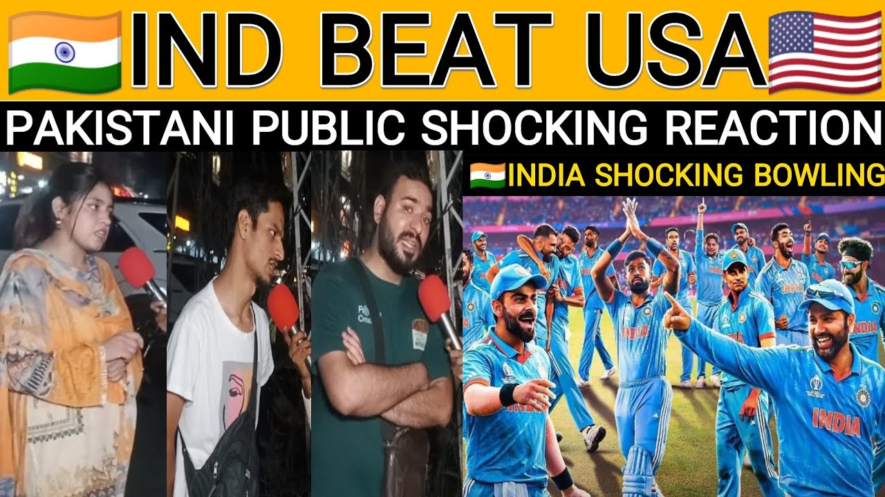 INDIA BEAT USA | INDIA SHOCKING BIWLING | PAKISTANI PUBLIC REACTION ...