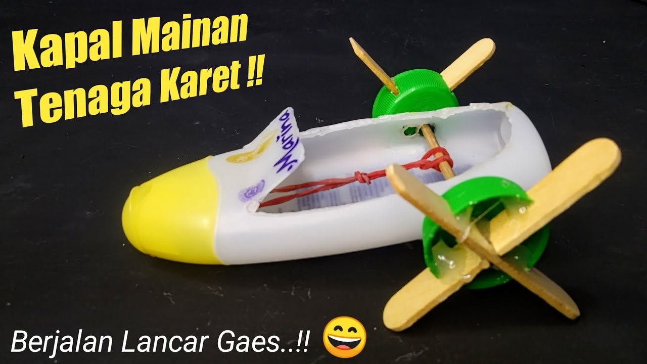 cara membuat perahu mainan dari botol handbody bekas - YouTube